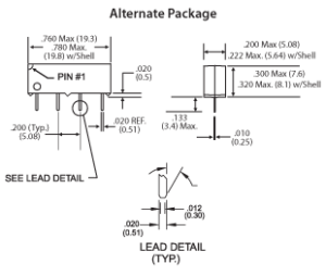 9000 Series/Molded SIP Reed Relays - Coto Technology